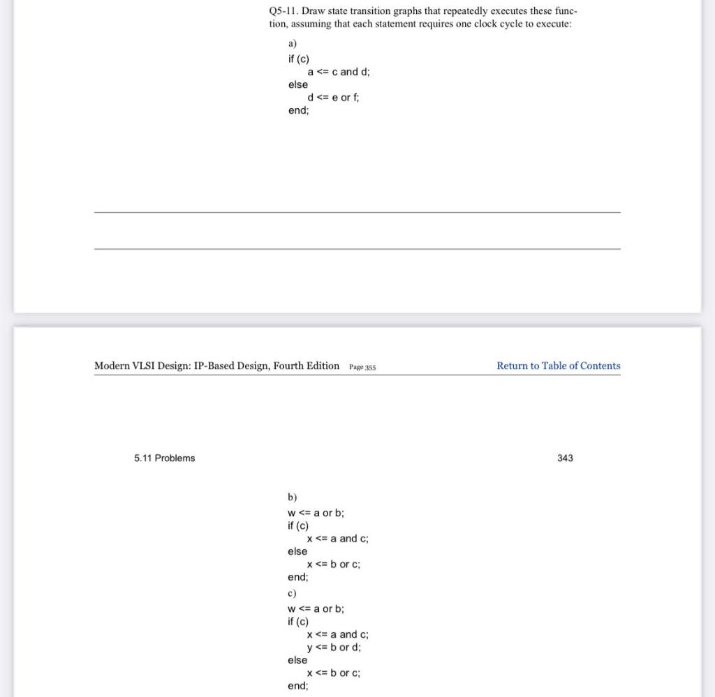 Solved Q5-11. Draw state transition graphs that repeatedly | Chegg.com