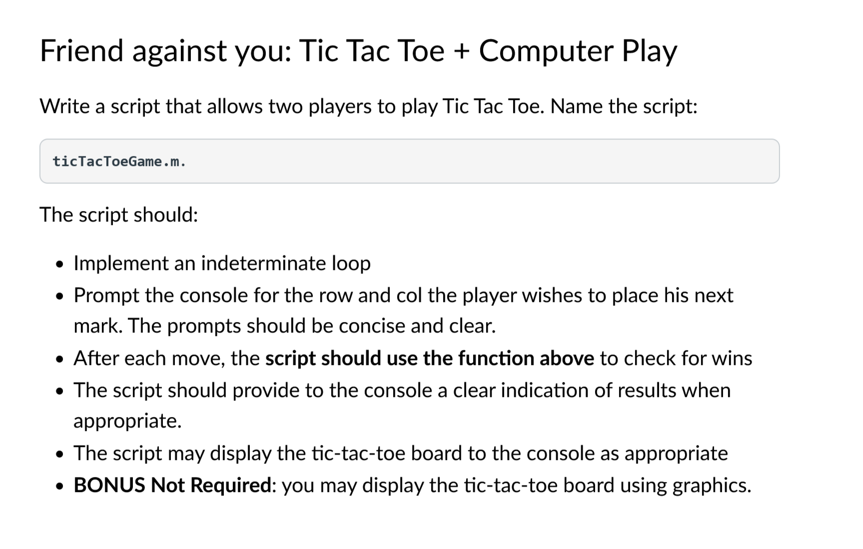 Solved by an EXPERT Friend against you: Tic Tac Toe + ﻿Computer ...