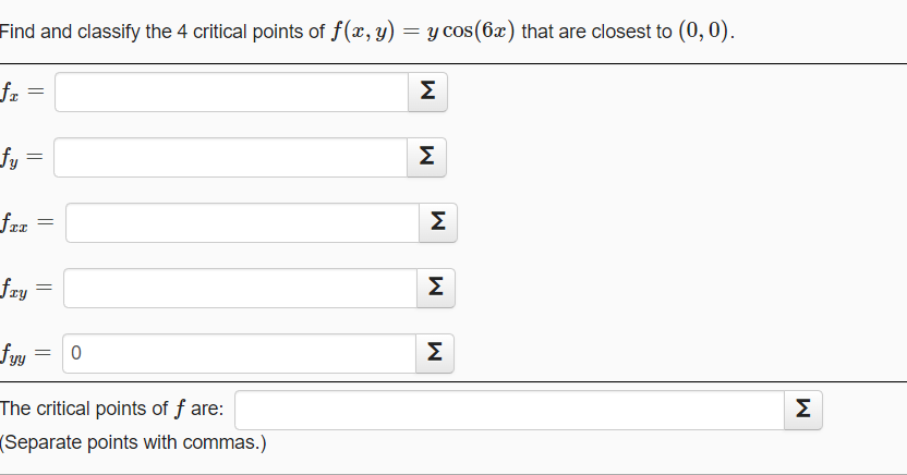 Solved Find and classify the 4 critical points of | Chegg.com