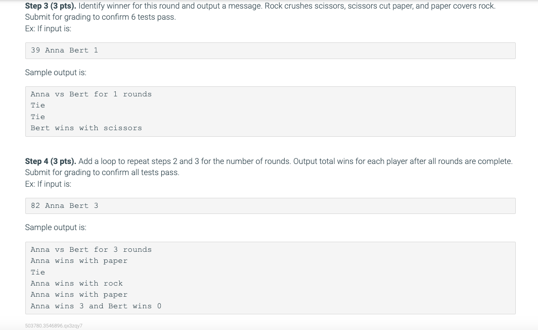 Solved Program Specifications Write a program to play an | Chegg.com