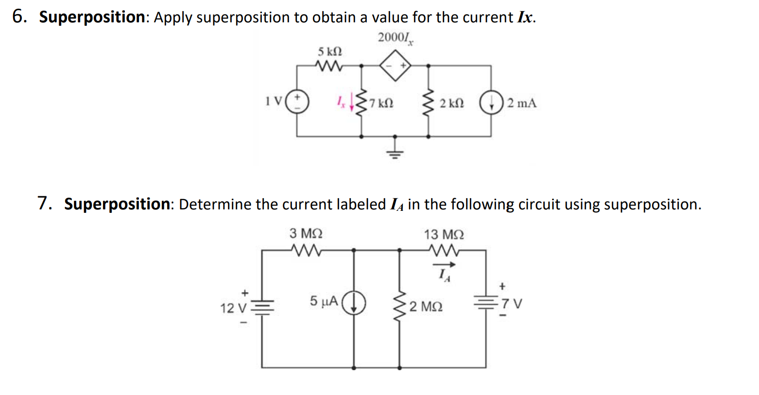 Solved 6. Superposition: Apply superposition to obtain a | Chegg.com