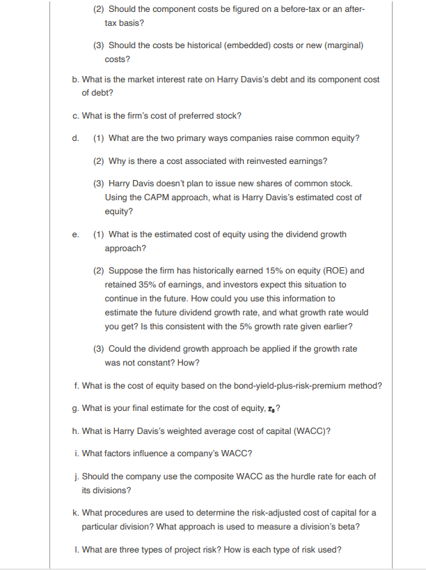 Solved Case During the past few years, Harry Davis | Chegg.com