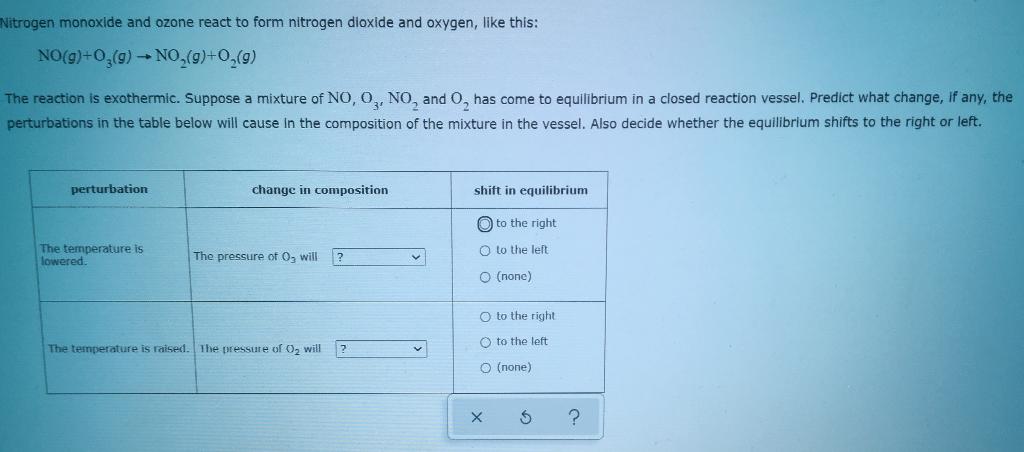 Solved Nitrogen monoxide and ozone react to form nitrogen | Chegg.com