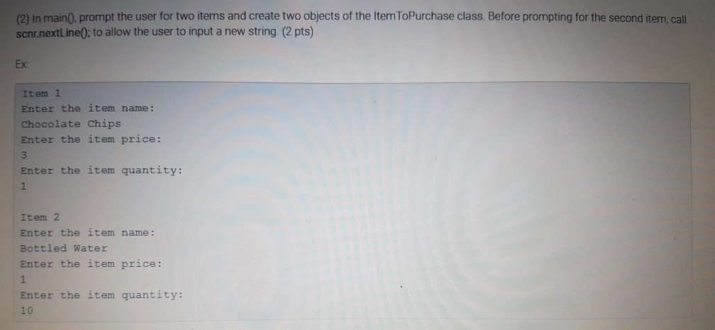 Solved 7 23 Lab Warm Up Online Shopping Cart Part 1 1