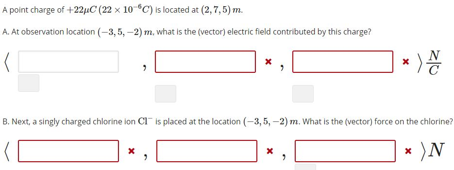 Solved A point charge of +22°C (22 x 10-6C) is located at | Chegg.com