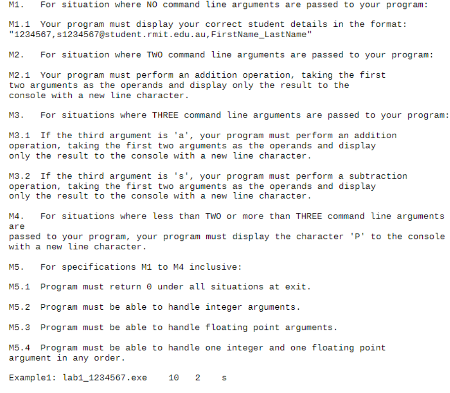 Solved M1 For Situation Where No Command Line Arguments Are