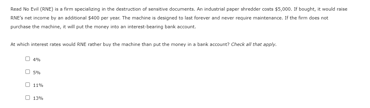 Solved Read No Evil (RNE) is a firm specializing in the | Chegg.com