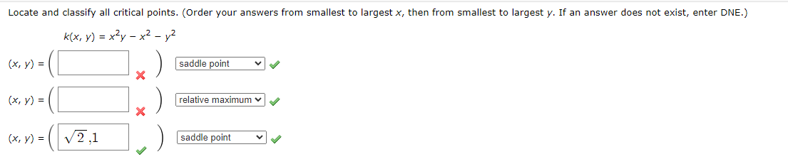 Solved Locate and classify all critical points. (Order your | Chegg.com