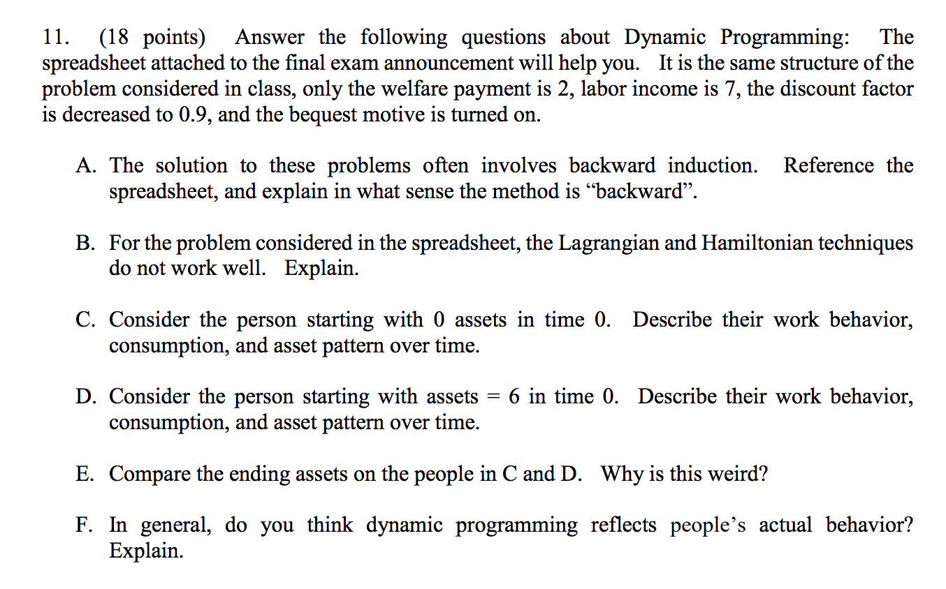 11. (18 points) Answer the following questions about | Chegg.com