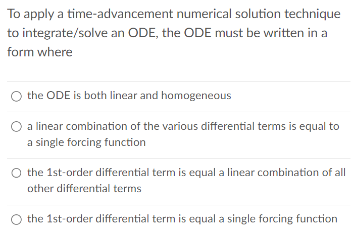 Solved To apply a time-advancement numerical solution | Chegg.com