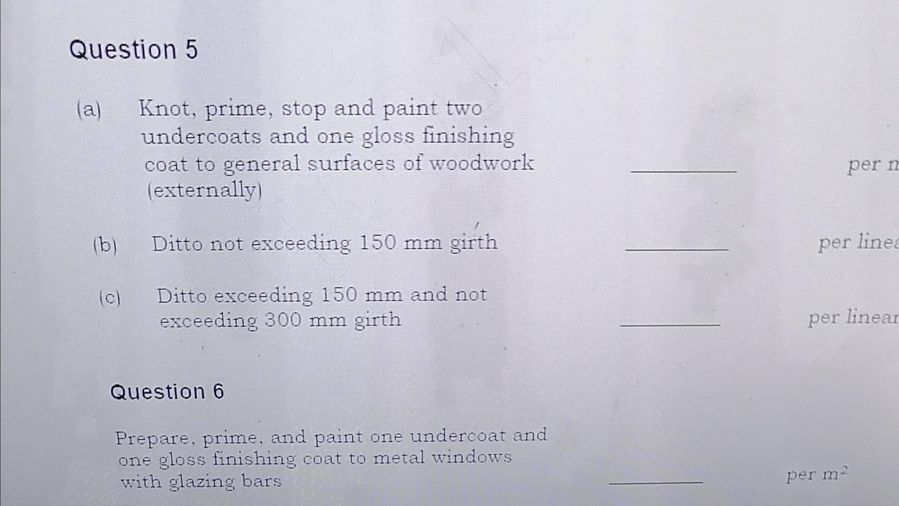 Solved Question 5 (a) Knot, prime, stop and paint two | Chegg.com