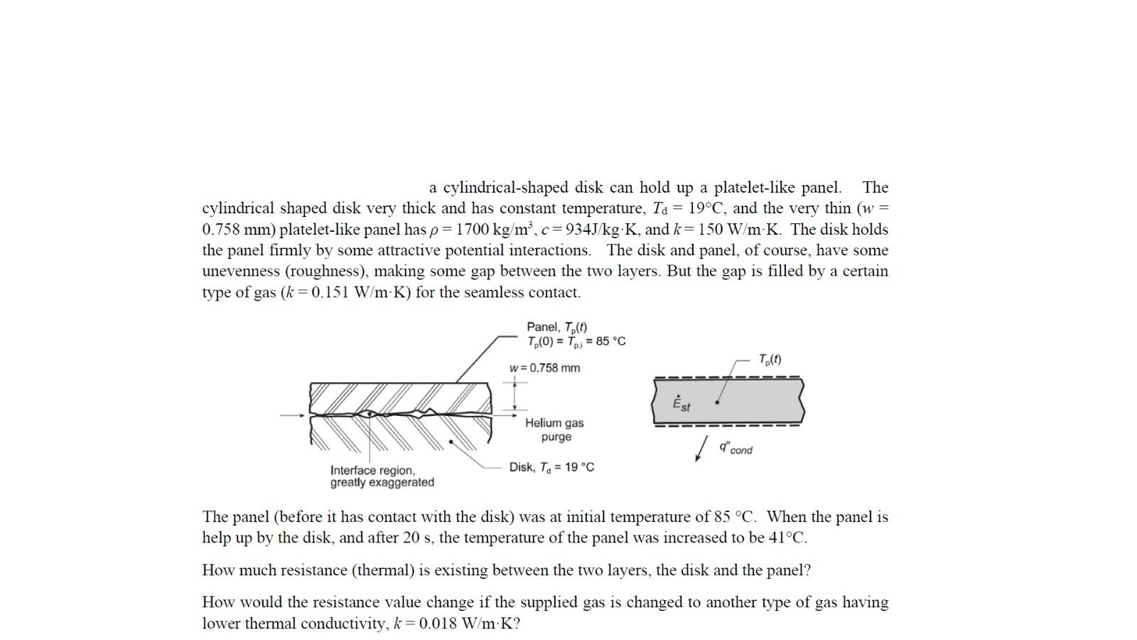 a cylindrical-shaped disk can hold up a platelet-like | Chegg.com
