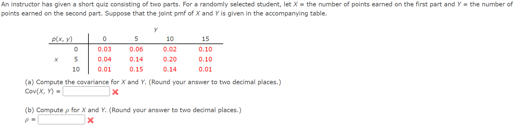 Solved instructor has given a short quiz consisting of two | Chegg.com