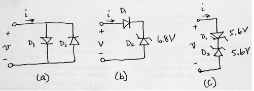 Solved In the figure (a) the diode that drives is A) D2 B) | Chegg.com