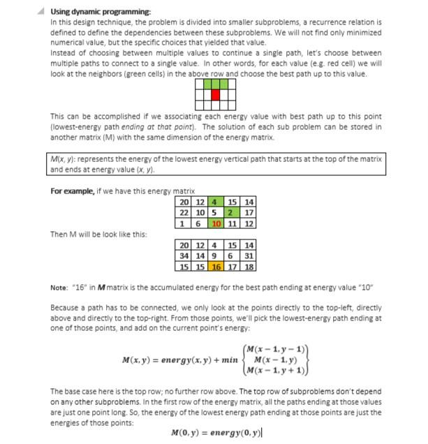 Solved Using dynamic programming: In this design | Chegg.com