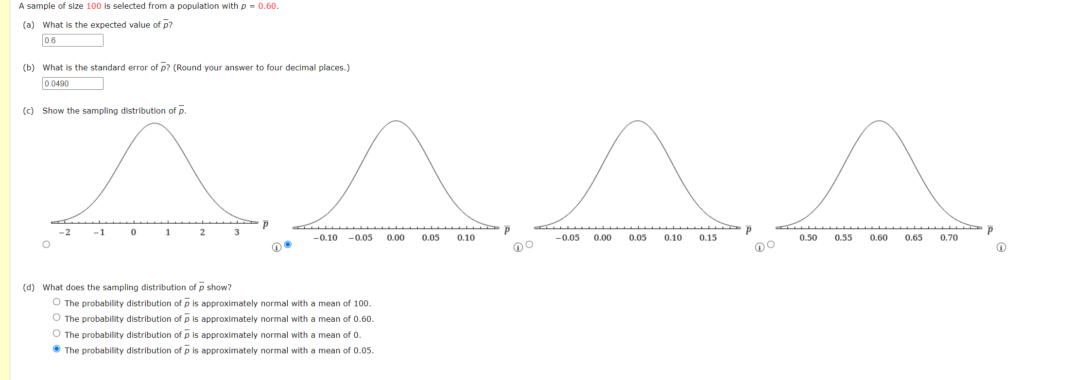 Solved A sample of size 100 is selected from a population | Chegg.com