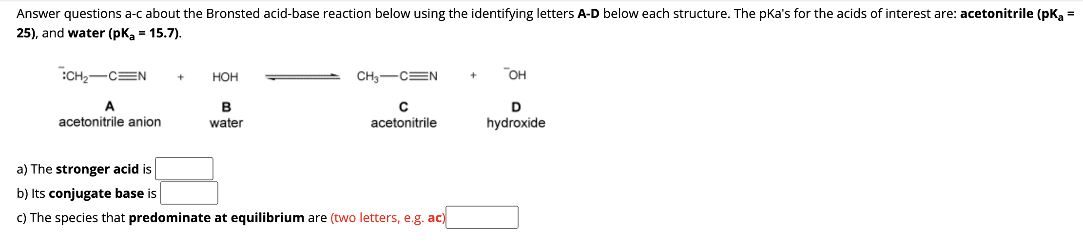 Solved Answer questions a-c about the Bronsted acid-base | Chegg.com Solved Answer questions a-c about the Bronsted acid-base | Chegg.com