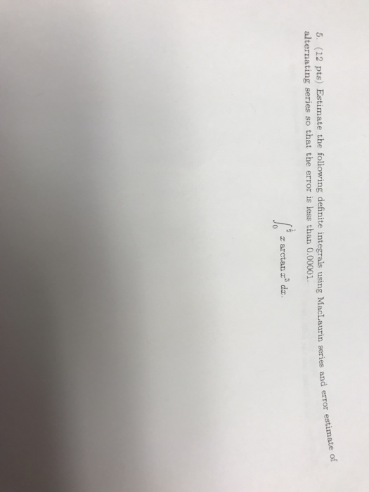 Solved Estimate the following definite integrals using | Chegg.com