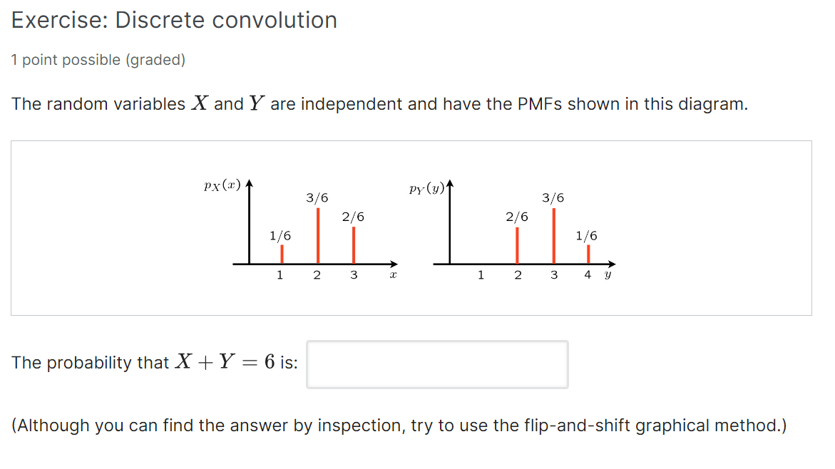 Solved Exercise: Discrete convolution 1 point possible | Chegg.com