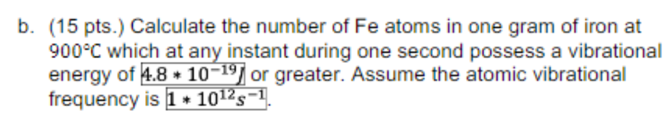 Solved Calculate the number of Fe atoms in one gram of iron | Chegg.com