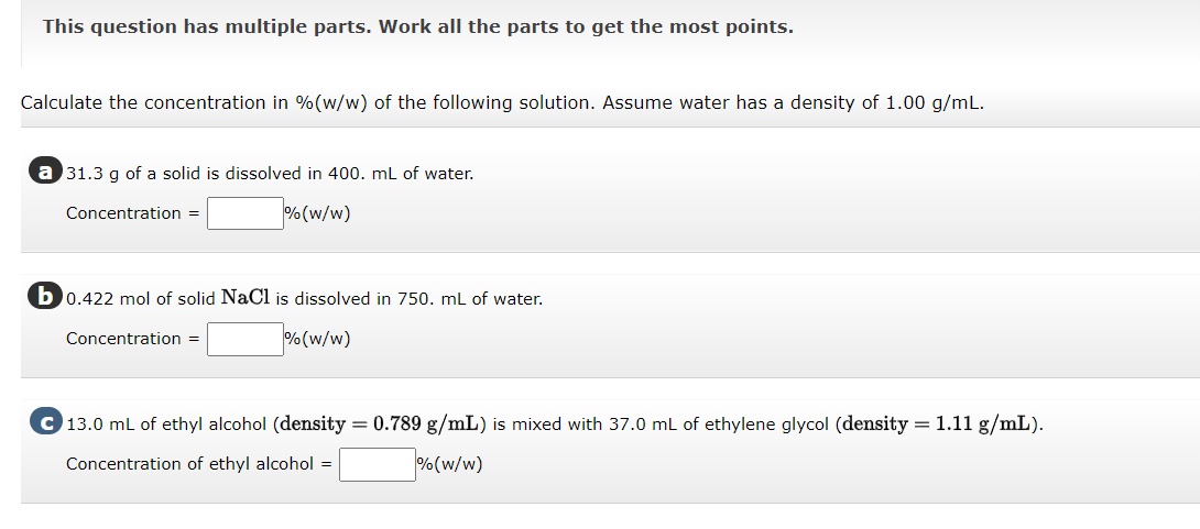 Solved This question has multiple parts. Work all the parts | Chegg.com