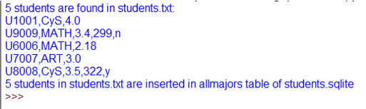 Solved Create a Python module named q1FileToDB.py to read | Chegg.com