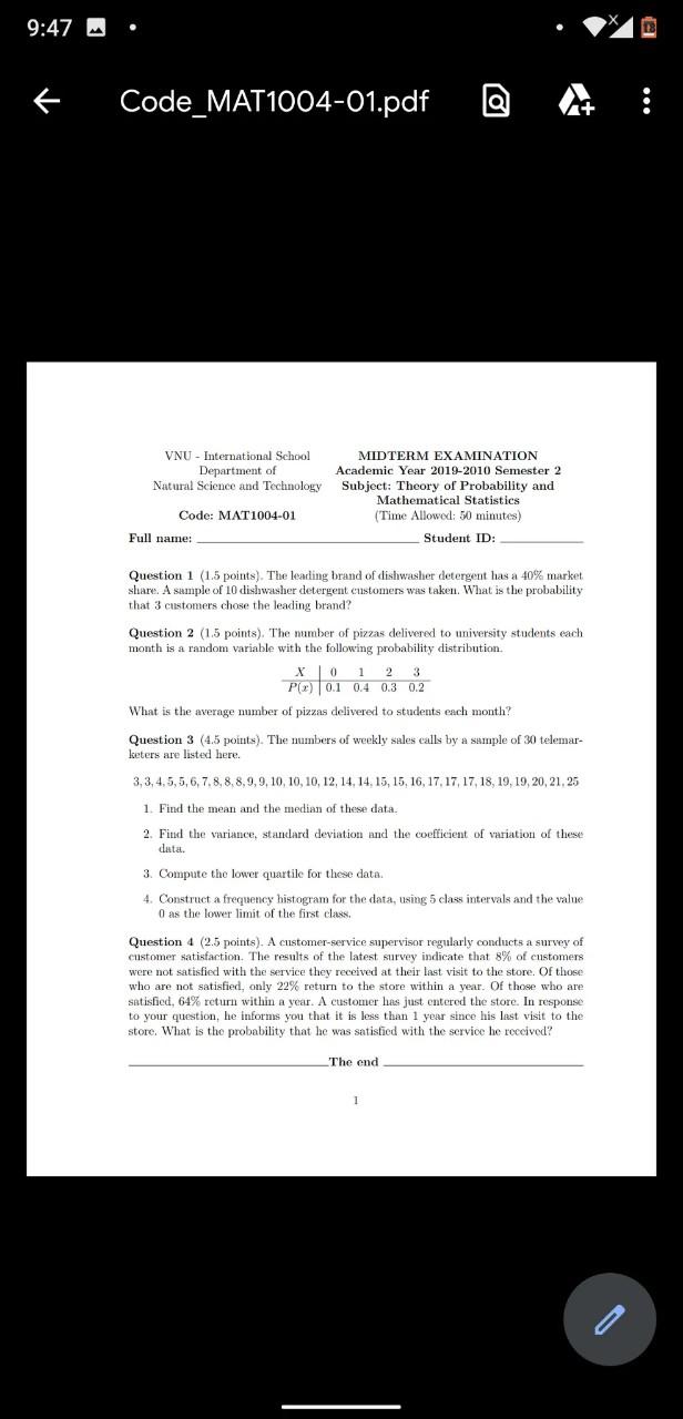 Solved 9:47 M f Code_MAT1004-01.pdf VNU - International | Chegg.com