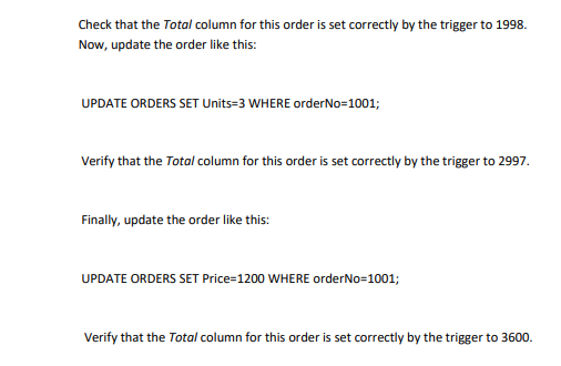 Solved Triggers: 1. Use the CREATE TABLE command in Chapter | Chegg.com