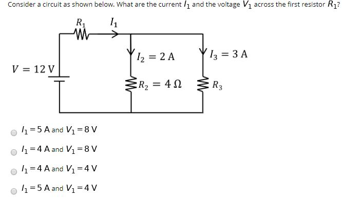 Solved Consider a circuit as shown below. What are the | Chegg.com