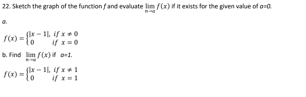 Solved 22. Sketch the graph of the function fand evaluate | Chegg.com