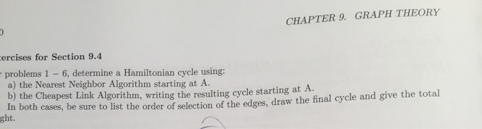 Solved CHAPTER 9. GRAPH THEORY ercises for Section 9.4 | Chegg.com
