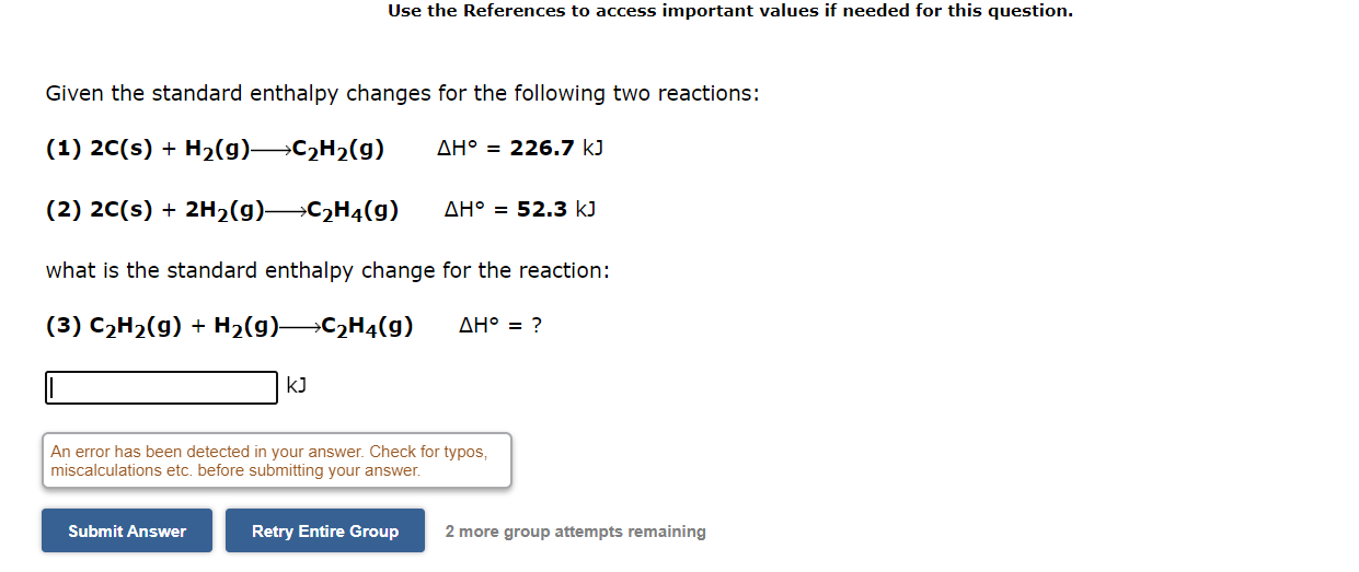 Solved Use the References to access important values if | Chegg.com