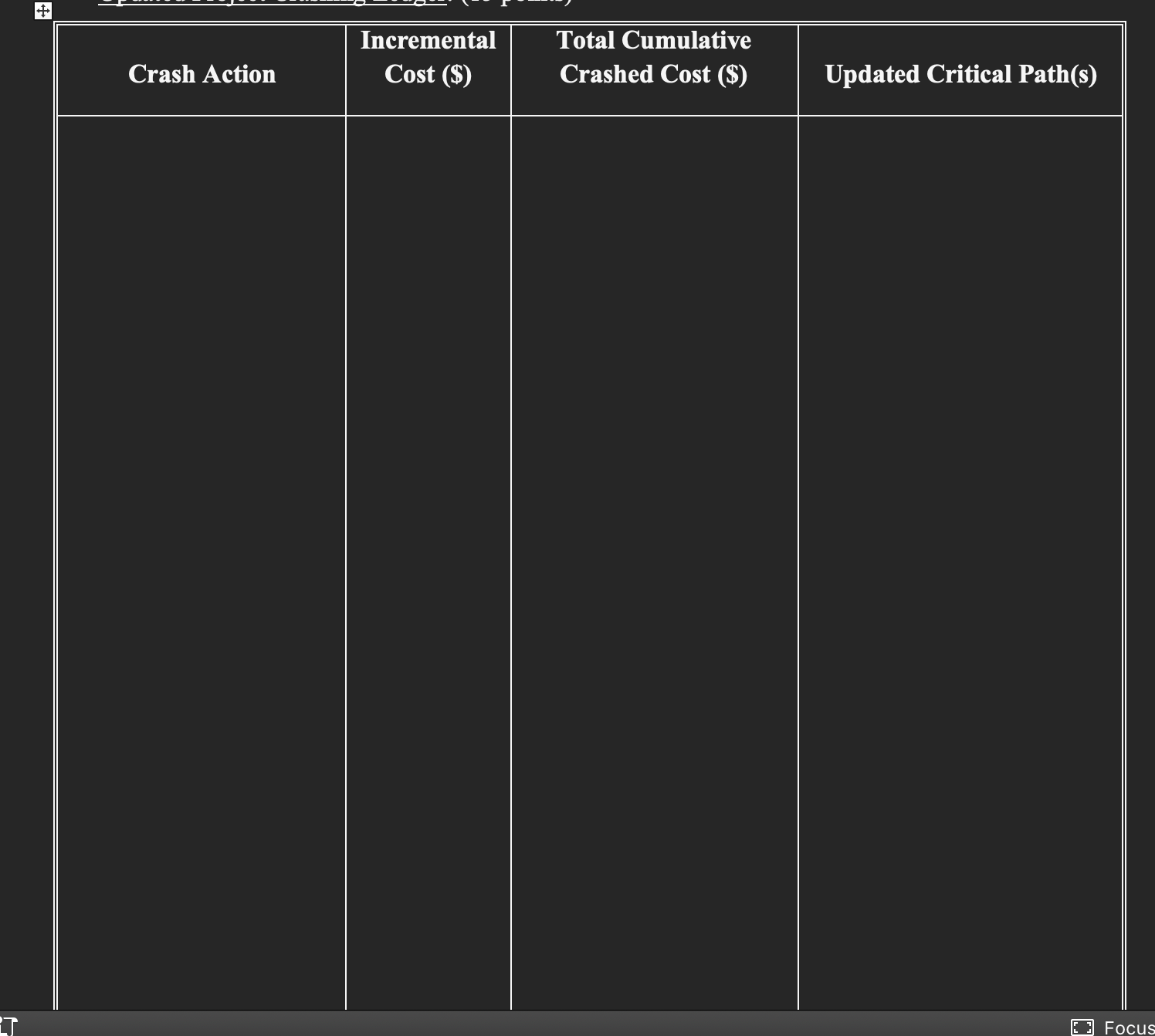 Solved \begin{tabular}{|c|c|c|c|c|c|c|c|} \hline | Chegg.com