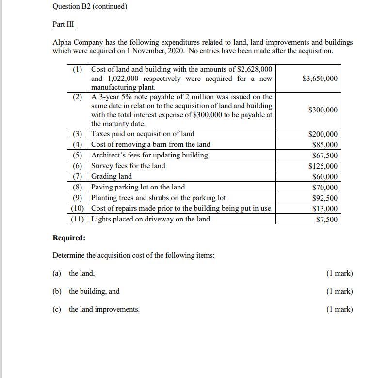 Solved Question B2 Part 1 Gamma Company, an UK bridge | Chegg.com
