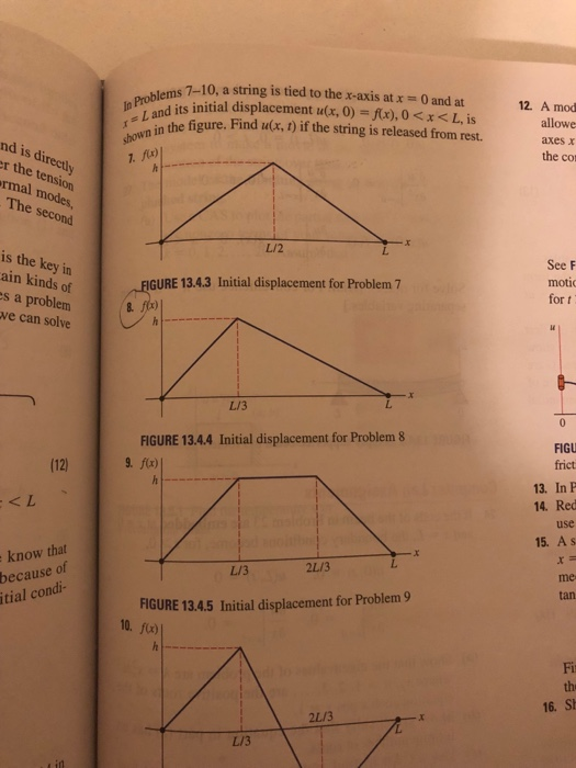 Solved ems 7-10, a string is tied to the x-axis at 1-0 and | Chegg.com