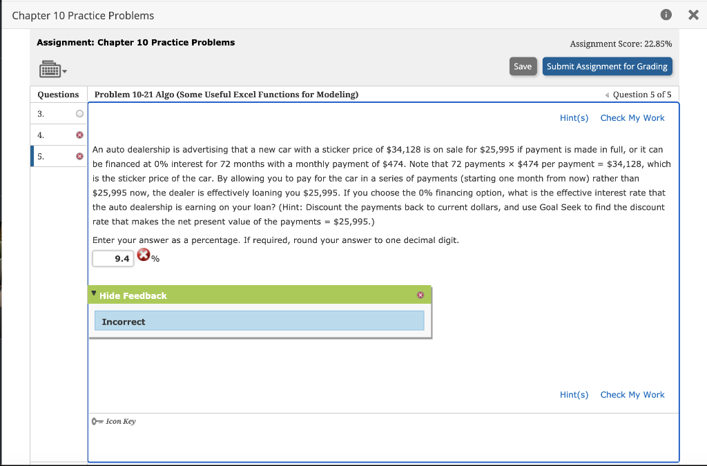Solved Chapter 10 Practice Problems х Assignment: Chapter 10 | Chegg.com