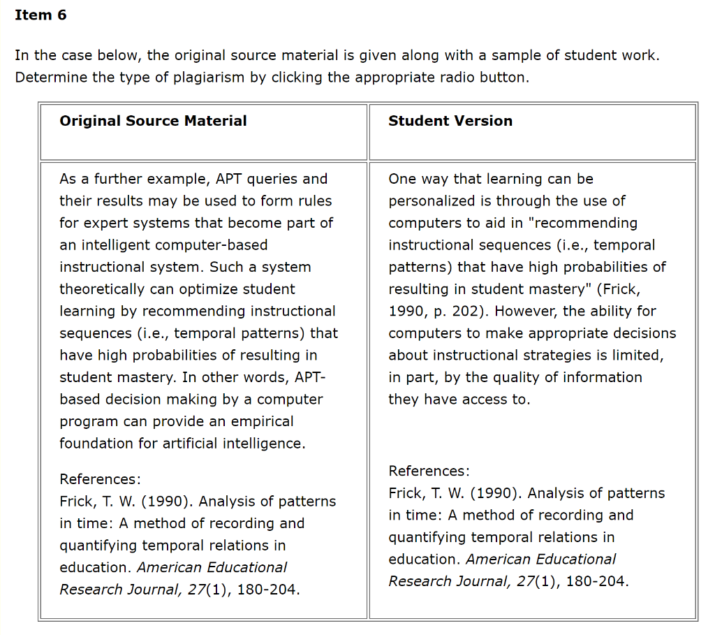 Solved Item 5 In the case below, the original source | Chegg.com