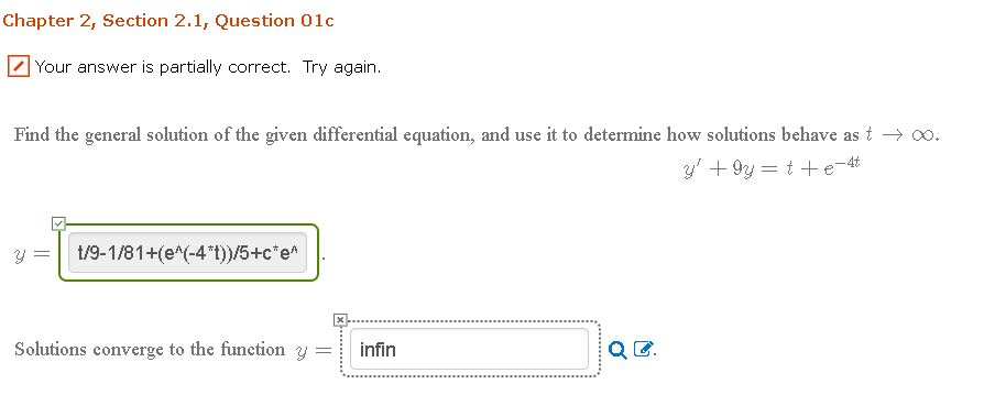Solved Chapter 2, Section 2.1, Question 010 Your answer is | Chegg.com