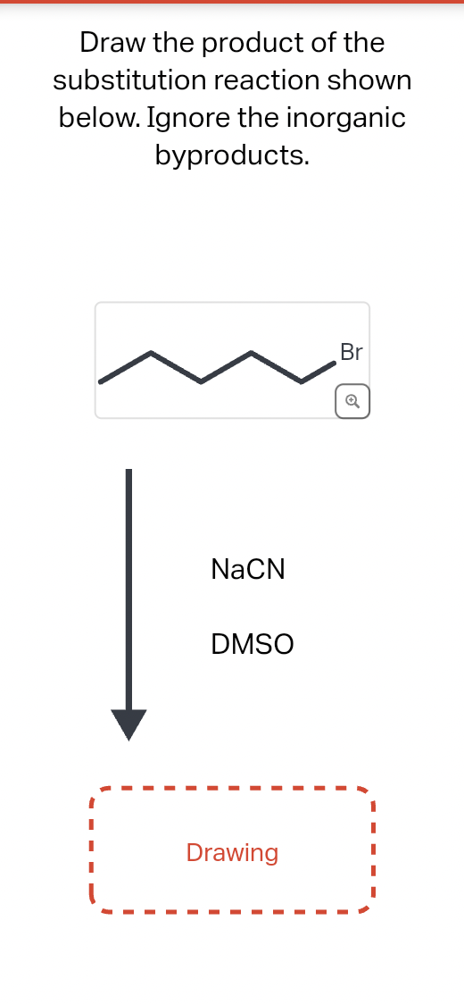 Solved Draw the product of the substitution reaction shown | Chegg.com