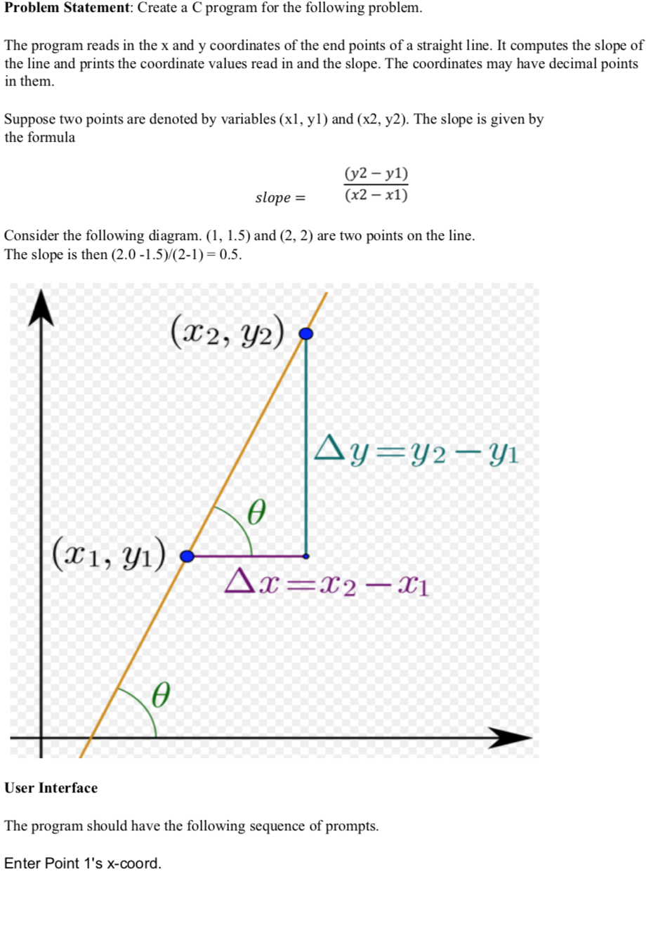 Problem Statement: Create a C program for the | Chegg.com