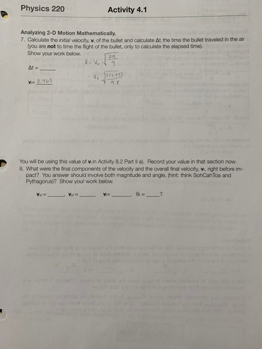 Solved structor s t:ACtivity 4.1 Plotting Motion Ready, Aim, | Chegg.com