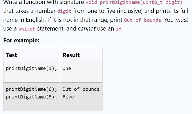 Solved Write a function with signature void | Chegg.com
