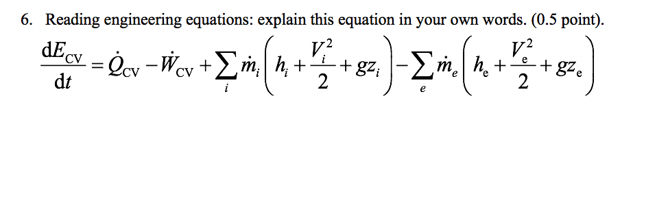 Solved 6. Reading engineering equations: explain this | Chegg.com