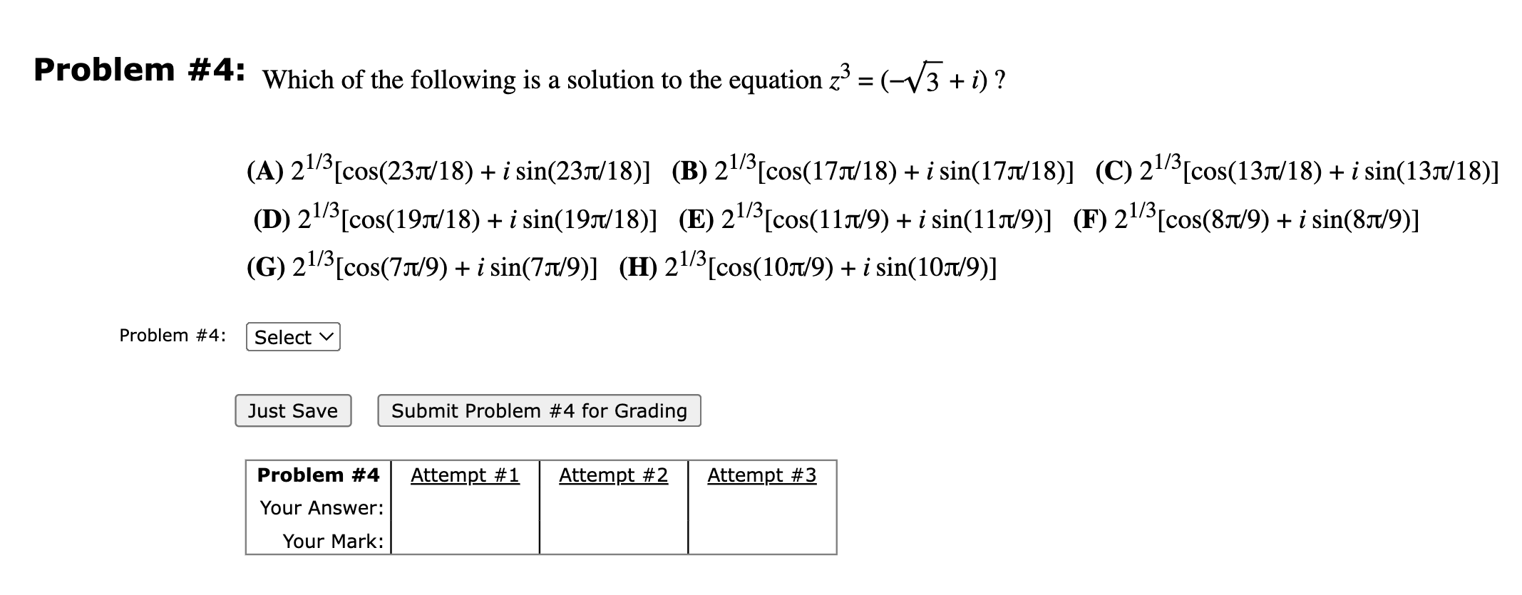 Problem #4: Which of the following is a solution to | Chegg.com