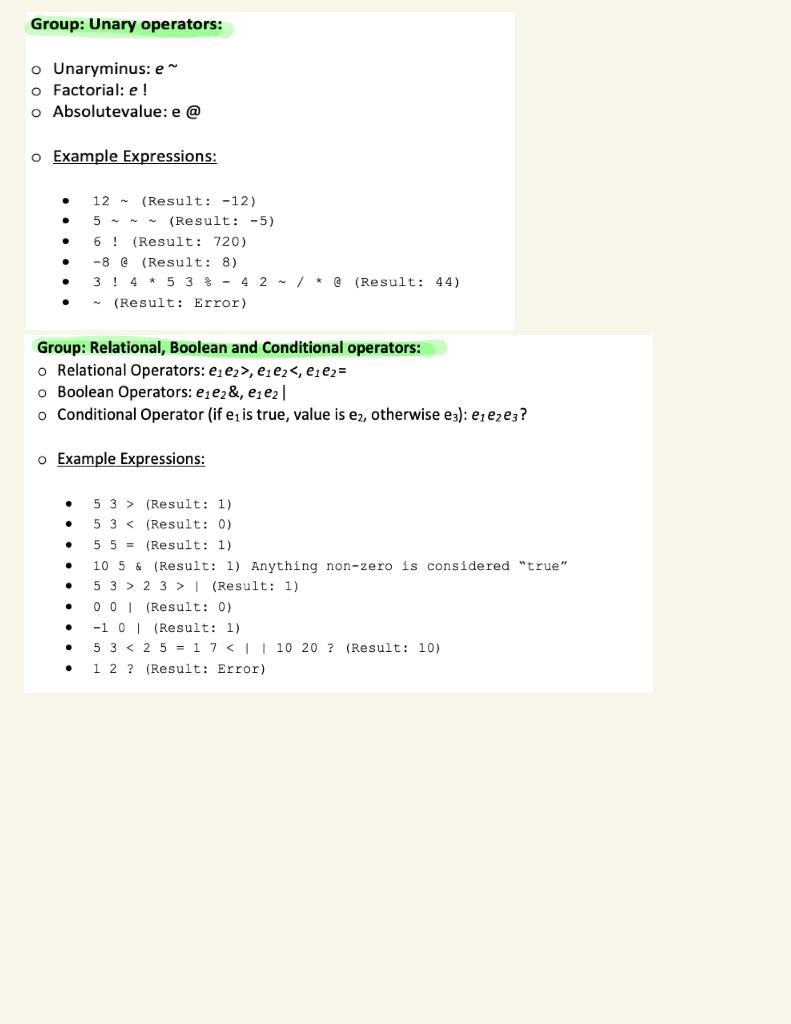 Hello, I need help adding in the following operators | Chegg.com
