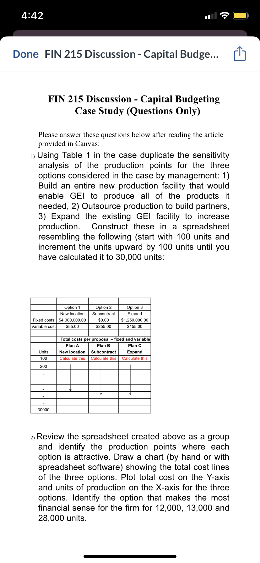Module 08: Discussion - Capital Budgeting Case Study | Chegg.com