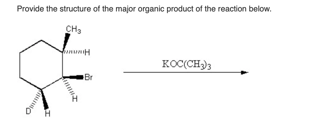 Solved Provide the structure of the major organic product of | Chegg.com