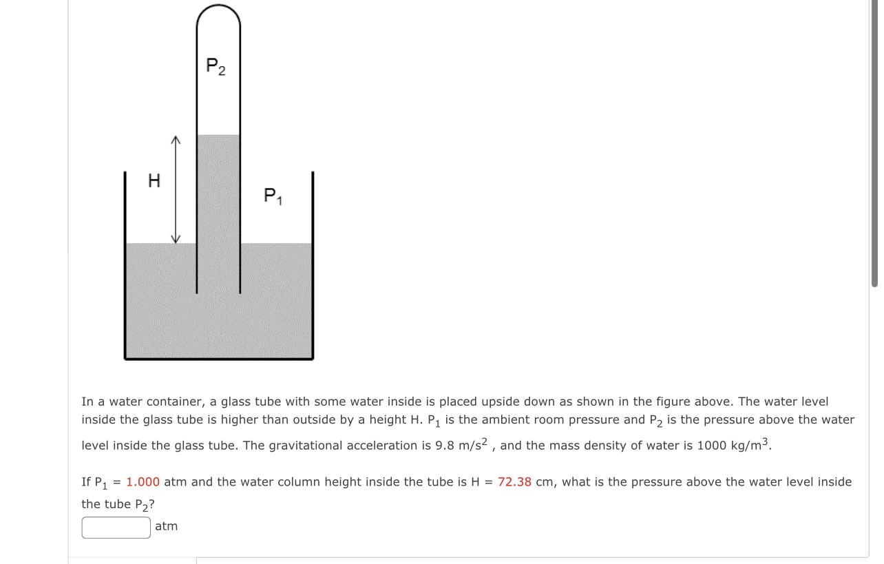 Solved A beaker of water is placed on the scale and the | Chegg.com