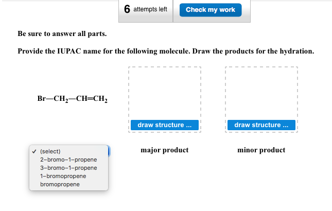 Solved 6 attempts left Check my work Be sure to answer all | Chegg.com