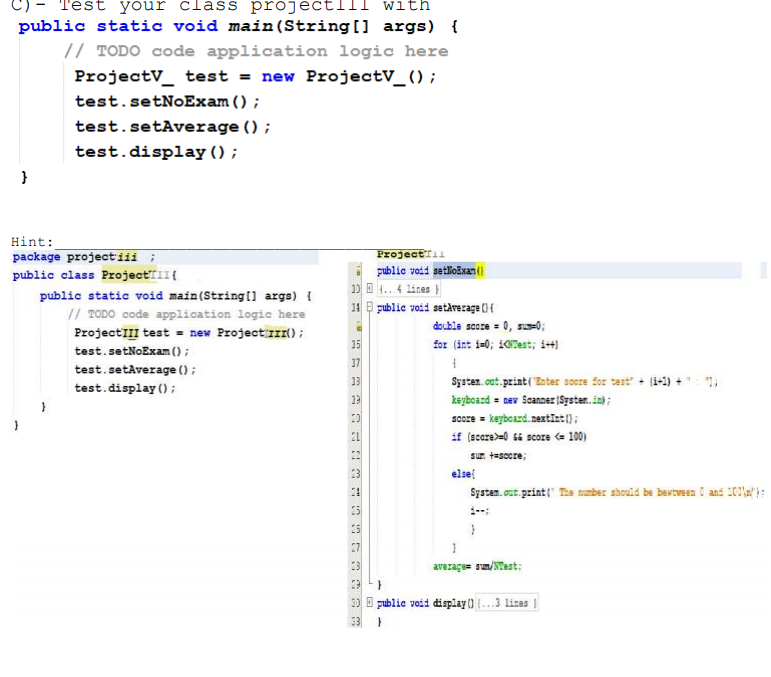 Solved Project Part III Moving form Structural programming | Chegg.com
